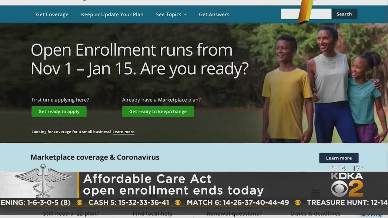 Affordable Care Act open enrollment ends on Sunday - YouTube