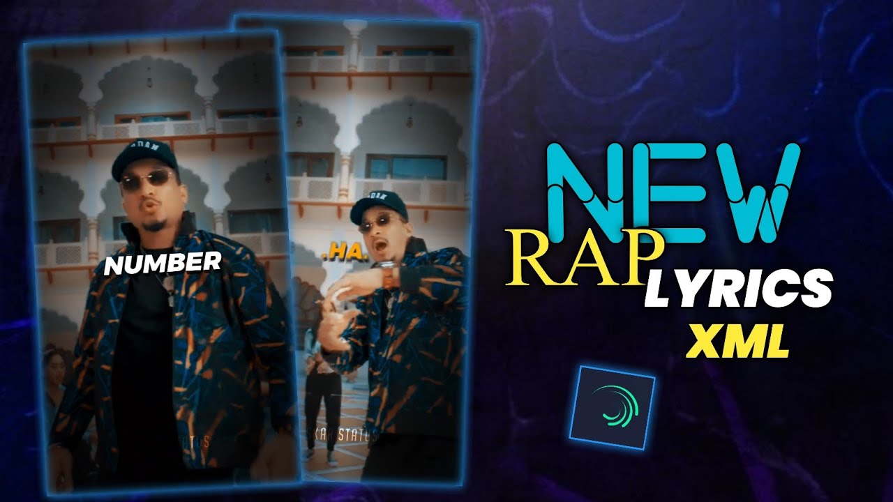 New Trending Instagram Lyrics Video Xml File | Alight Motion Rap Song ...