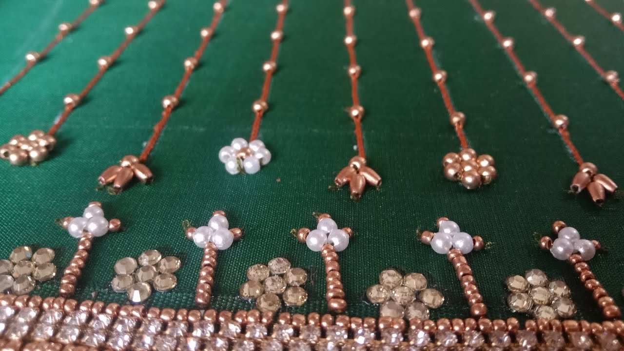 1500 to 2000rs aari work design #blouse design #simple aari work - YouTube