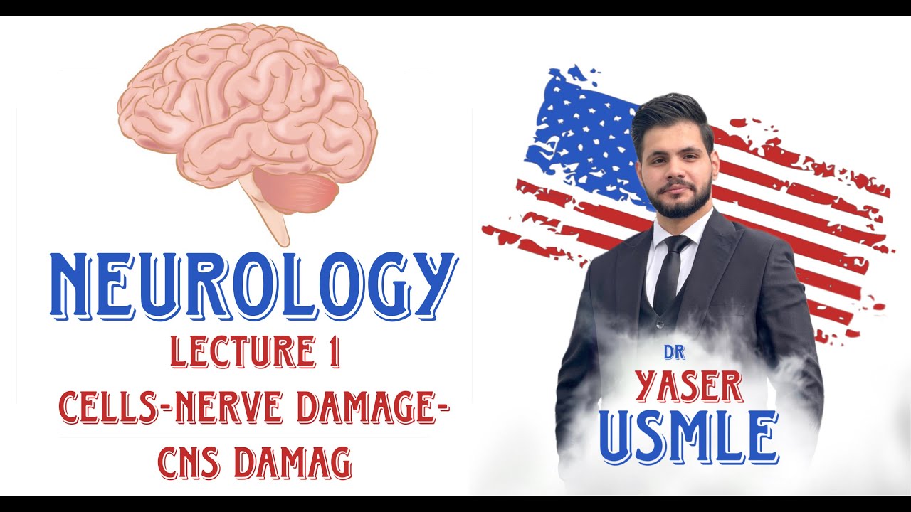 Neurology Lecture 1 (Neuro Cells - Nerve Damage - CNS injury), USMLE ...