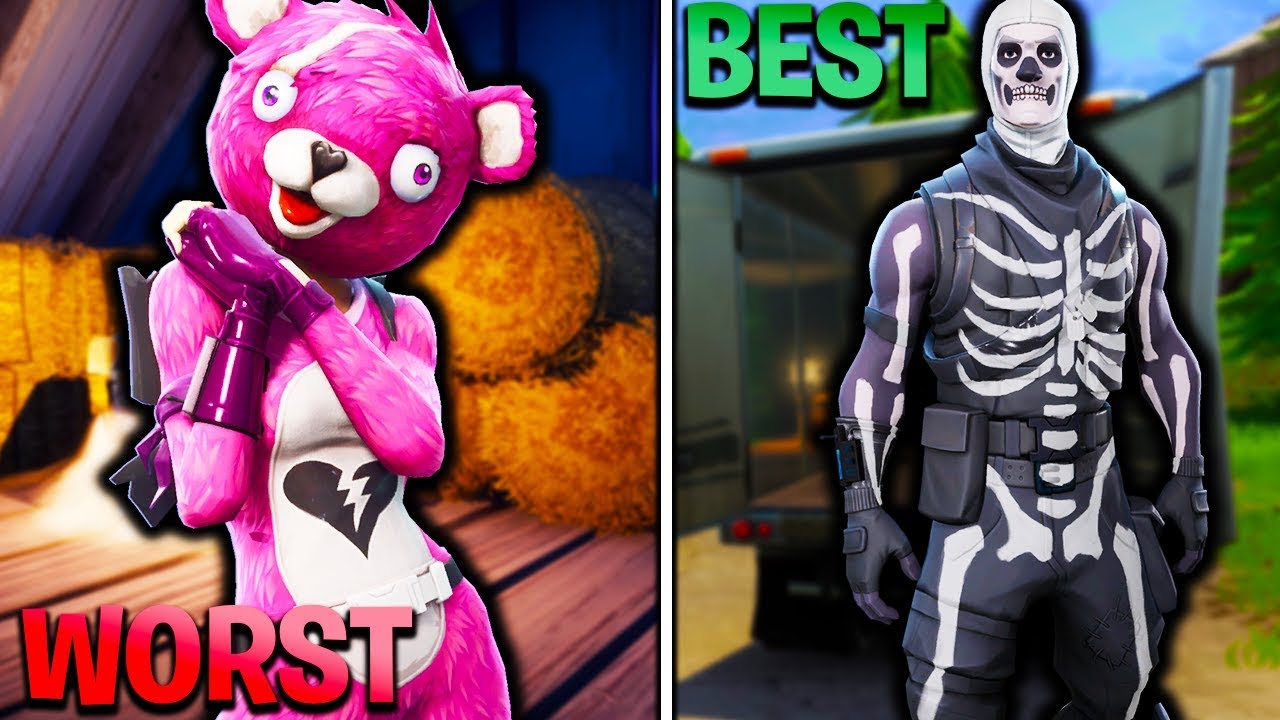 RANKING EVERY SKIN from WORST to BEST! (Fortnite Battle Royale ALL ...