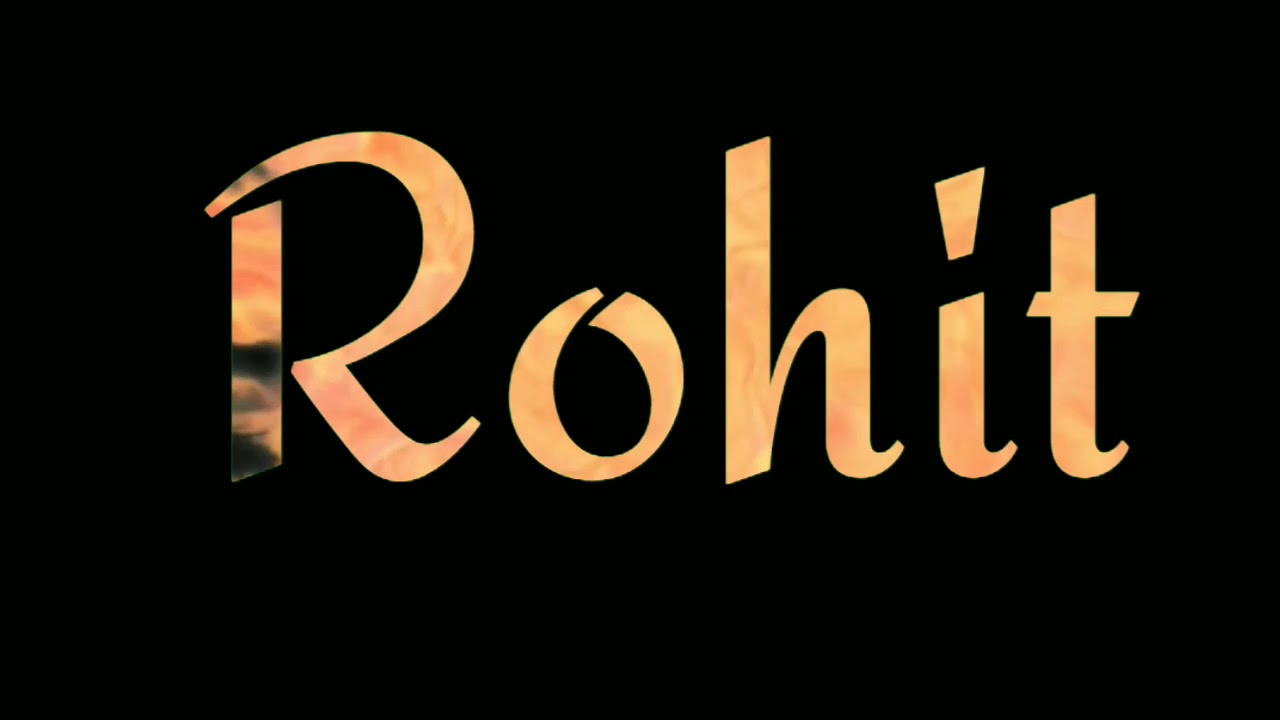 Rohit name tag stetas - YouTube