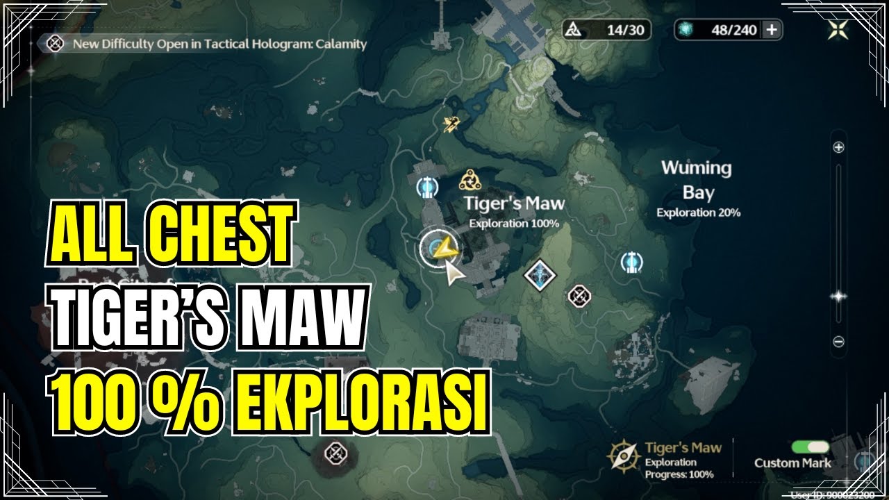 Tiger's Maw 100% Exploration All Chests,Cascet, Blobfly - Wuthering ...