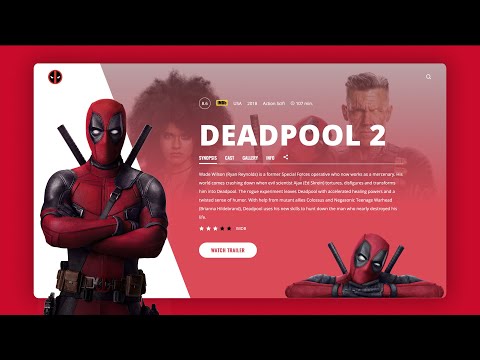 Web Design - Movie Landing Page | Speed Code