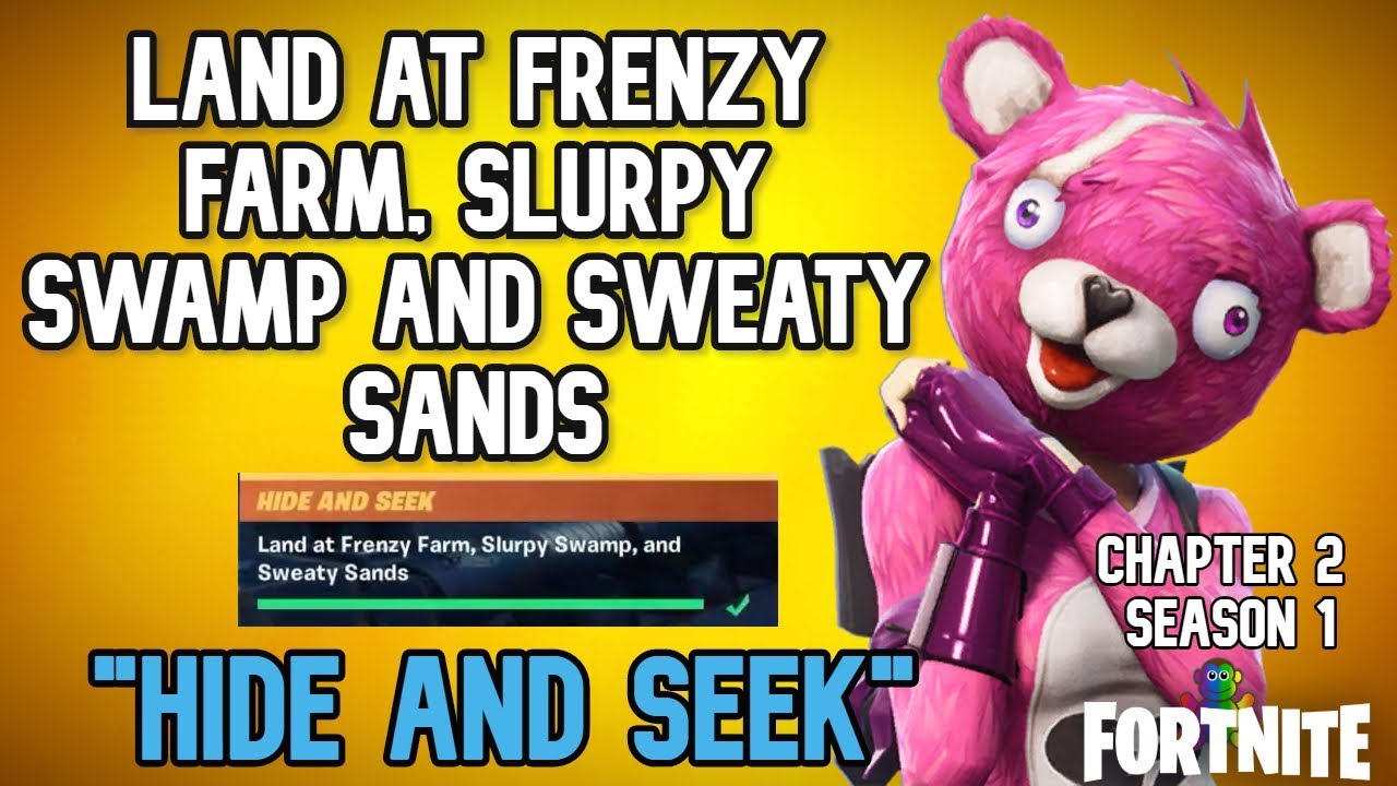 Fortnite - Land at Frenzy Farm, Slurpy Swamp and Sweaty Sands - Chapter ...