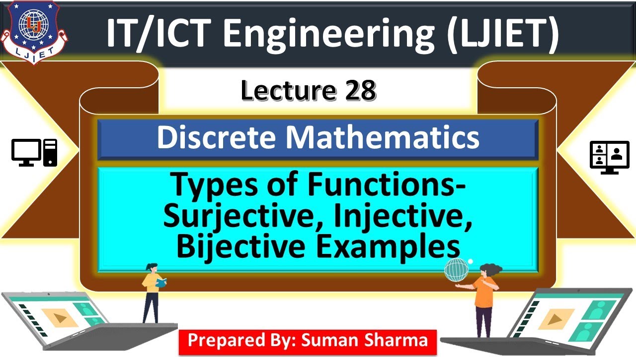 Lec-28_Types of Functions-Surjective,Injective,Bijective | Discrete ...