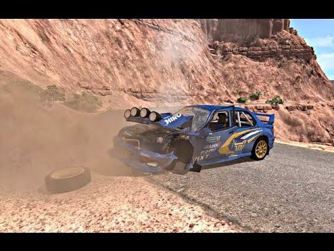 Realistic Rally Crashes - Crash Simulator - BeamNG.Drive - YouTube