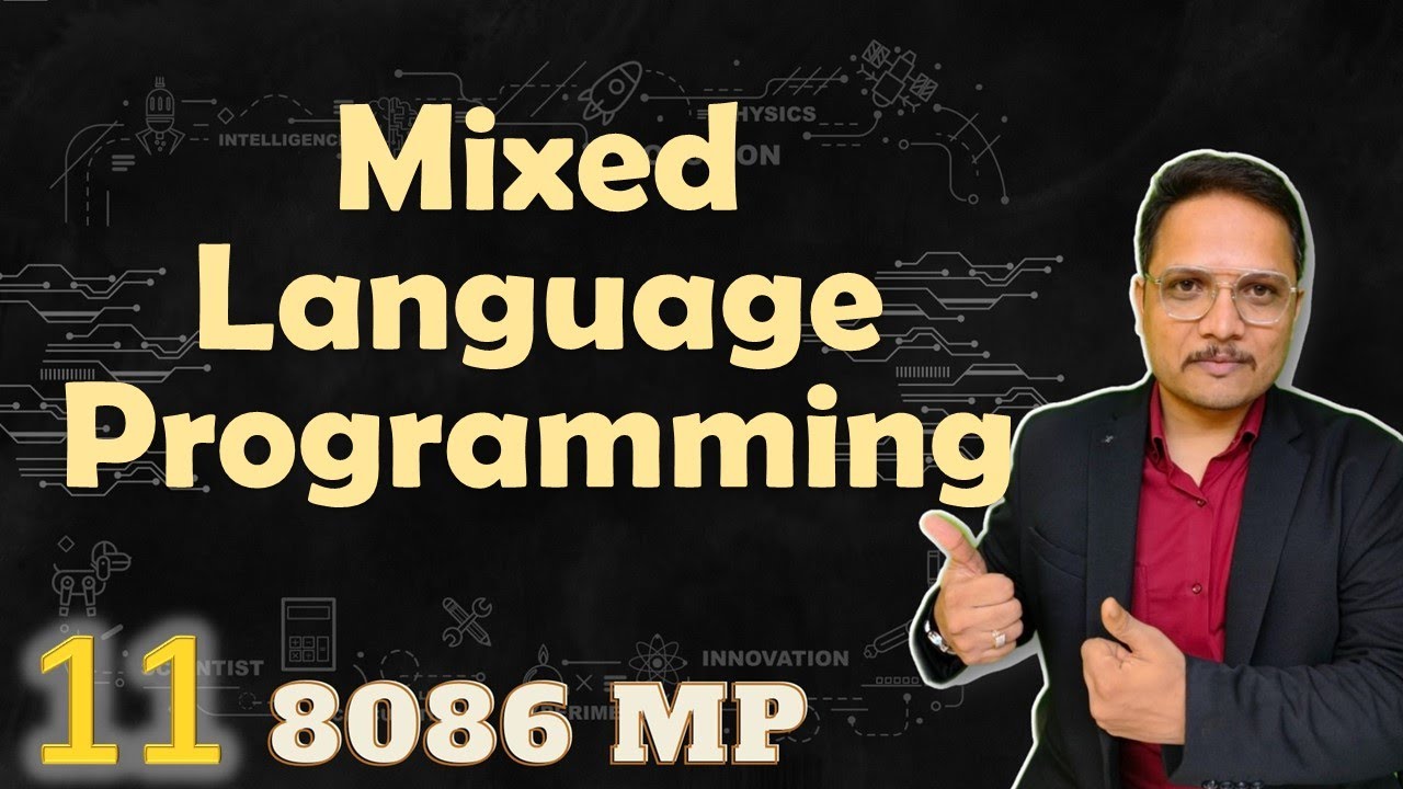 Mixed Language Programming 8086 Microprocessor Youtube