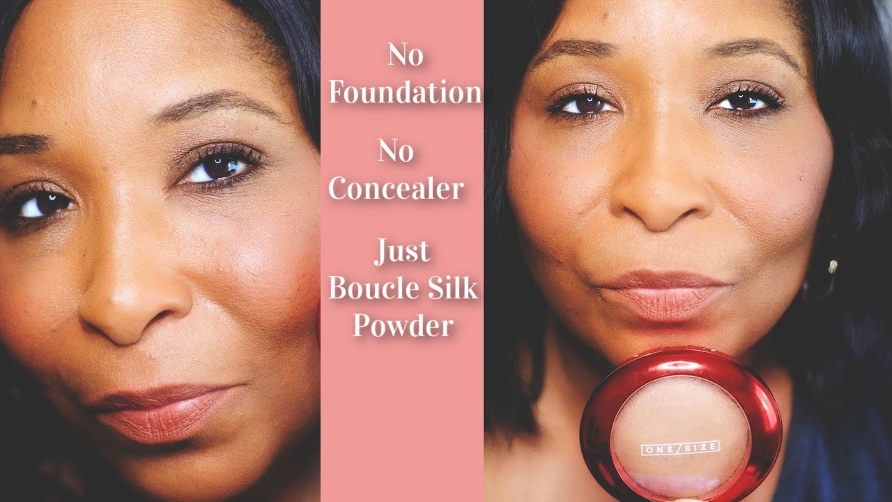 Wearing ONE/SIZE Bouclé Silk Finishing Powder Alone – No Foundation ...
