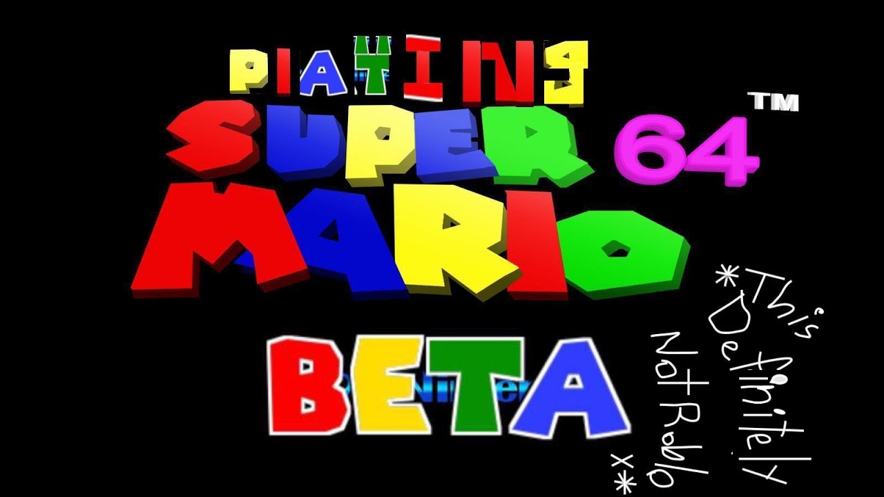 Playing Super Mario 64 Beta *Definitely Not Roblox* - YouTube