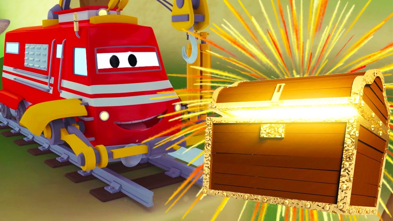 Troy The Train and the great treasure in Car City | Cars & Trucks ...