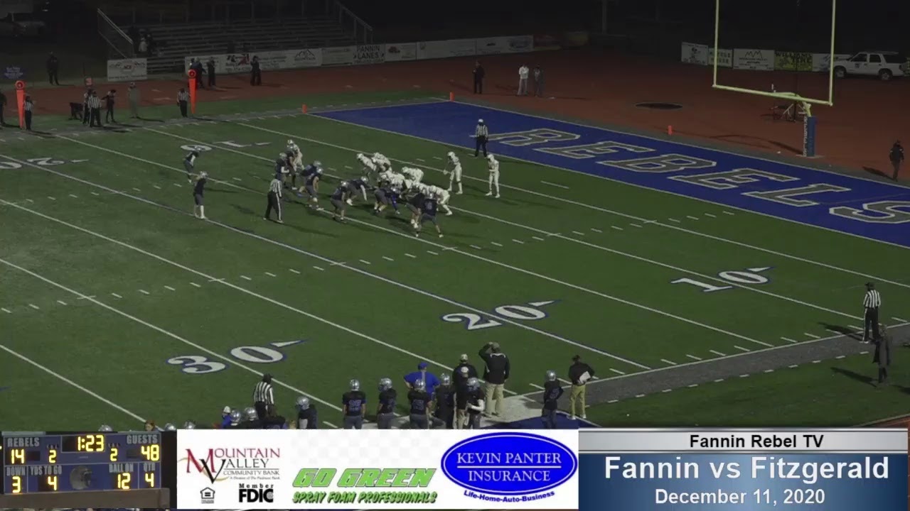 Fannin High Football vs. Fitzgerald - YouTube