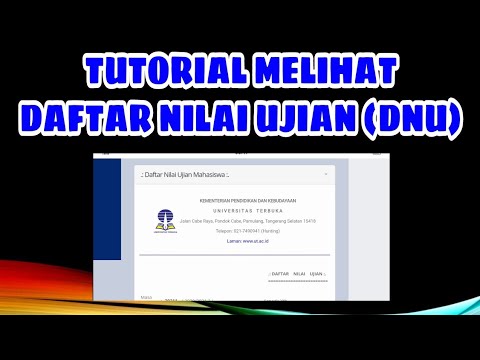 Tutorial Melihat Daftar Nilai Ujian Mahasiswa UT 2022 - Cek Nilai UAS ...
