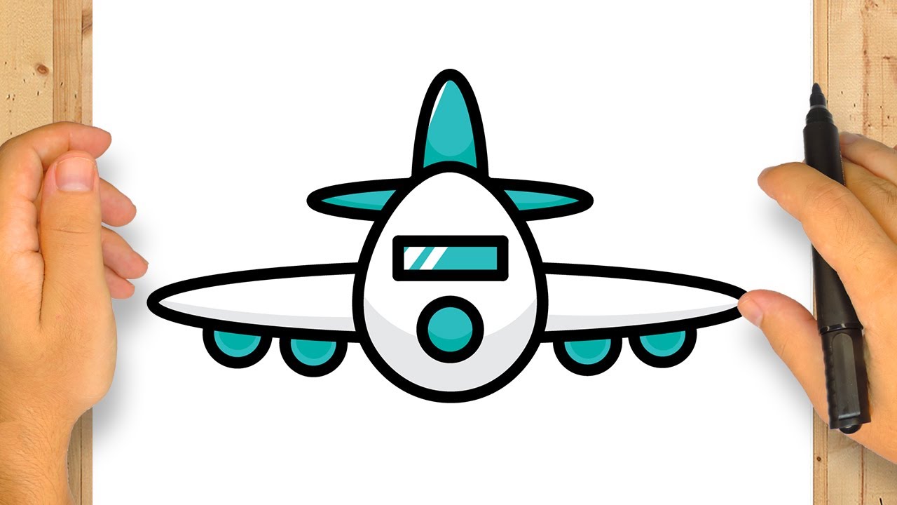 HOE EEN VLIEGTUIG TE TEKENEN | Stap voor stap Eenvoudig en gemakkelijk ...