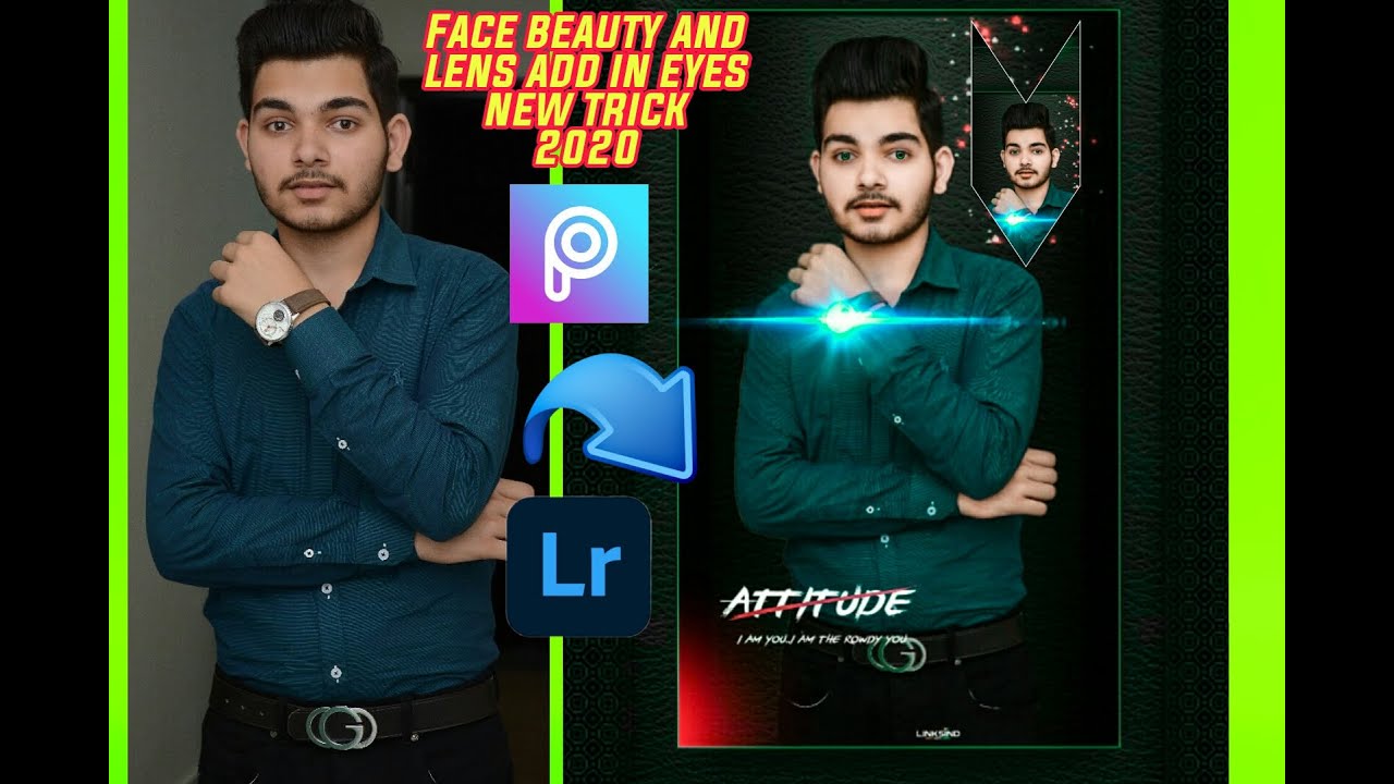 How to make face beauty and use lens in picart and lightroom new trick ...