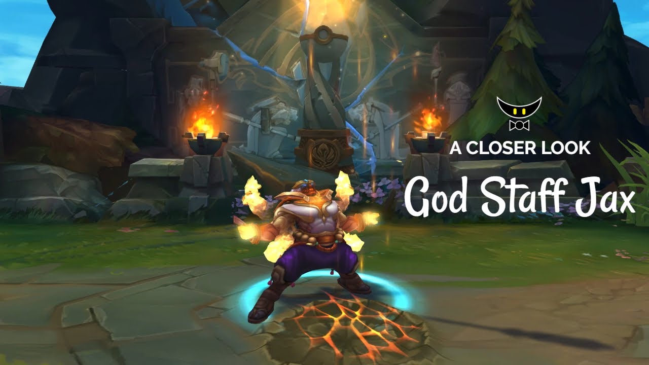 God Staff Jax Epic Skin - YouTube