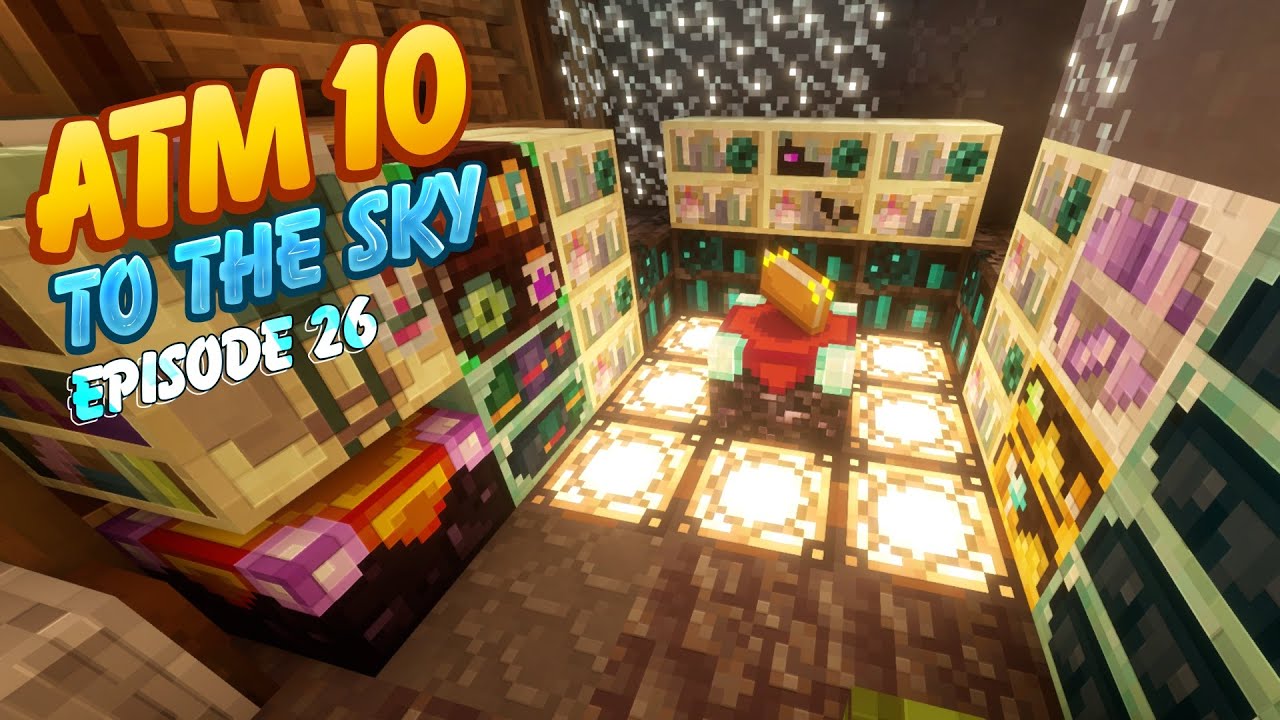 Apothic Enchanting Set Up in ATM10 to the Sky Ep.26 - YouTube