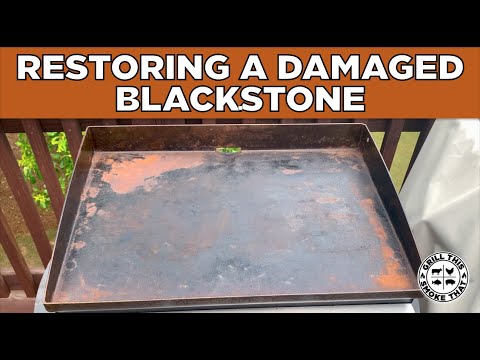 🔥 Restoring and Seasoning a Blackstone | Cleaning a Rusted Blackstone ...