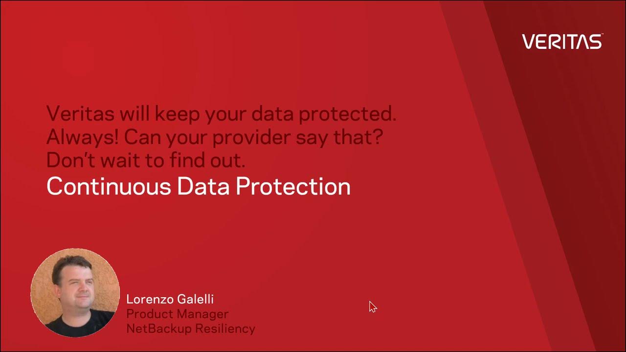 NetBackup Continuous Data Protection for VMware - YouTube