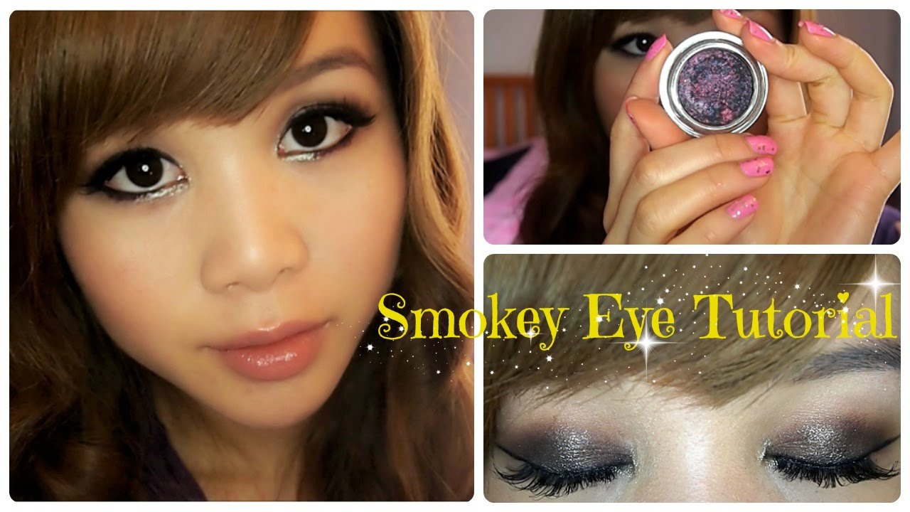 Silver Sparkly Smokey Eye Tutorial (大煙燻妝畫法/教學) - YouTube