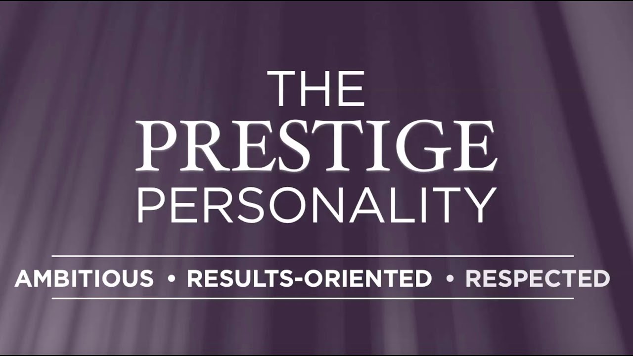 The Prestige Personality Sets the Standard - YouTube