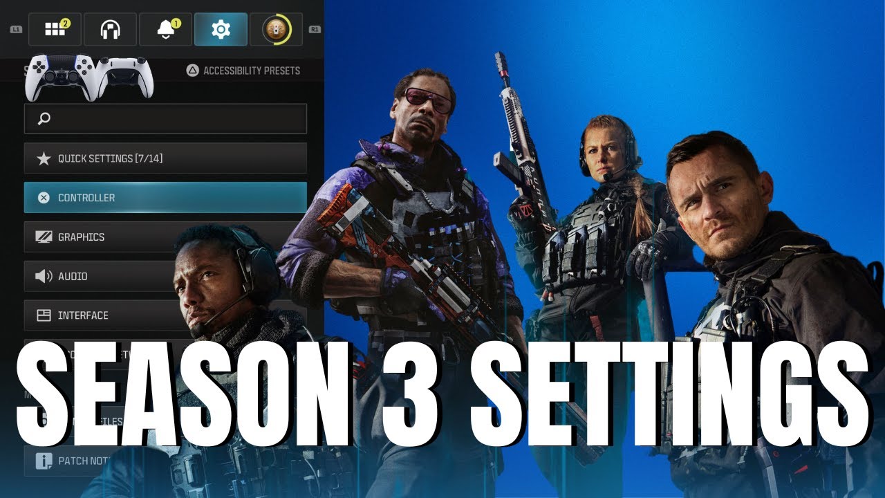 Warzone controller settings for DUALSENSE EDGE ON PS5 for SEASON 3 ...