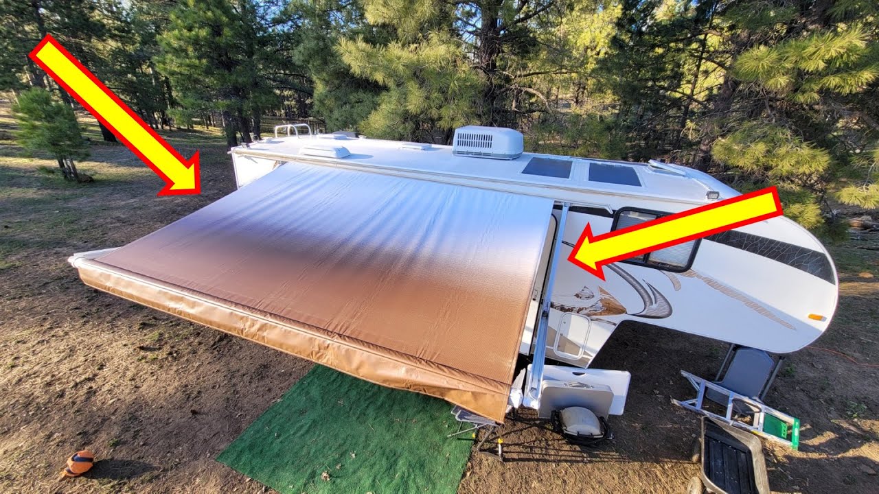 Replacing RV or Camper Awning Fabric - YouTube