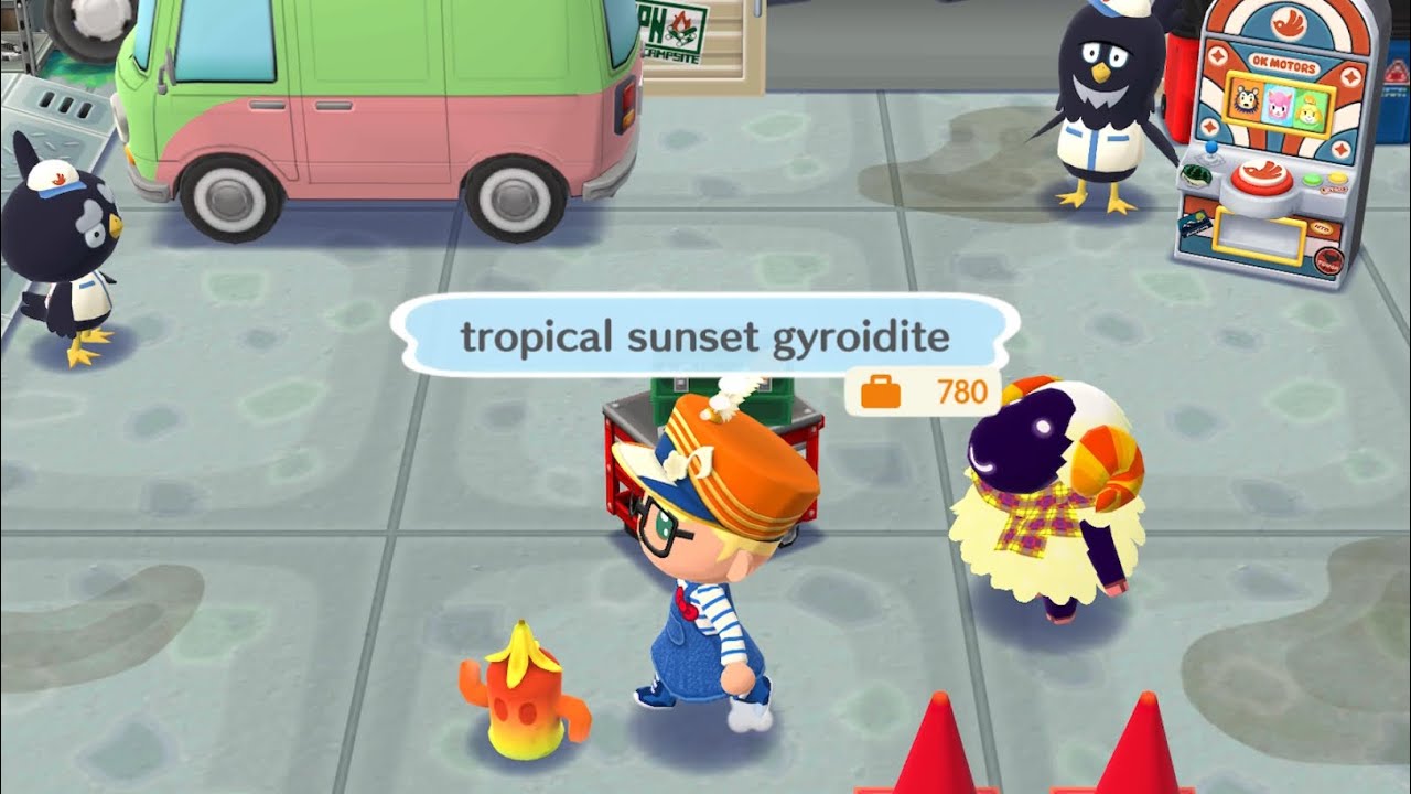 Collecting Tropical Sunset Gyroidites In Animal Crossing: Pocket Camp ...