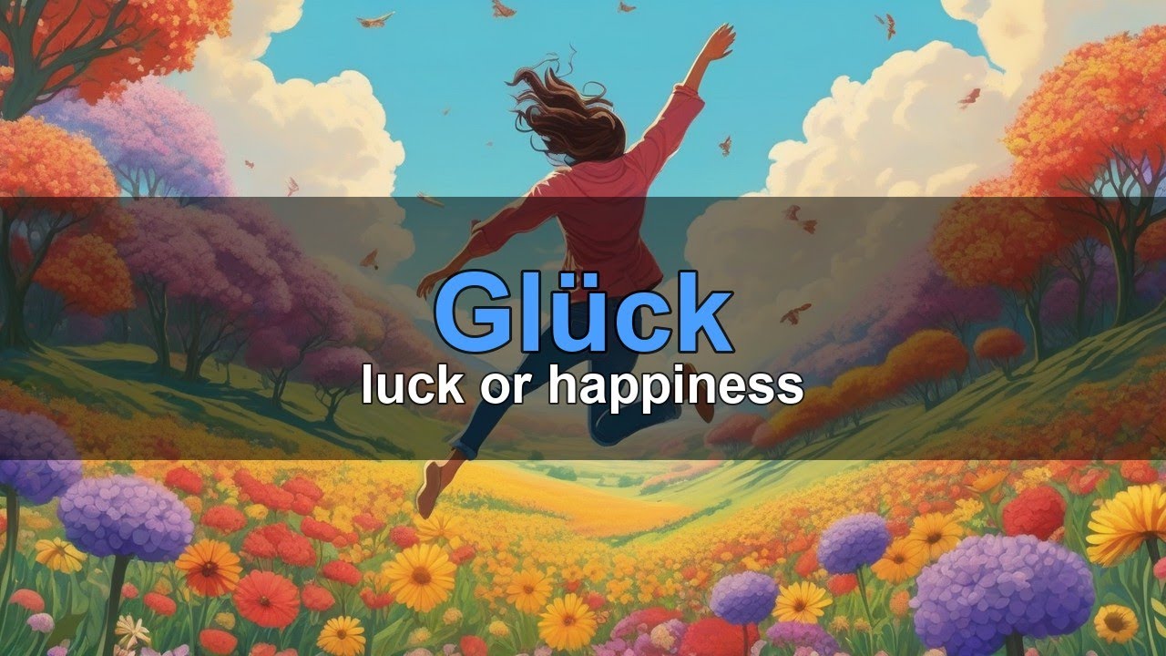 German Word: Glück — luck or happiness | B1 Vocabulary - YouTube