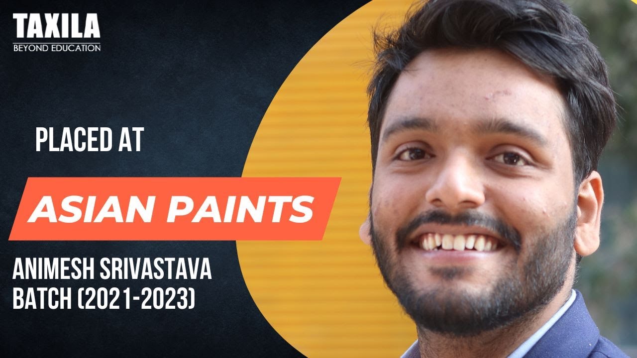 Animesh Srivastava Placed at Asian Paints Limited | Student (2021-2023 ...