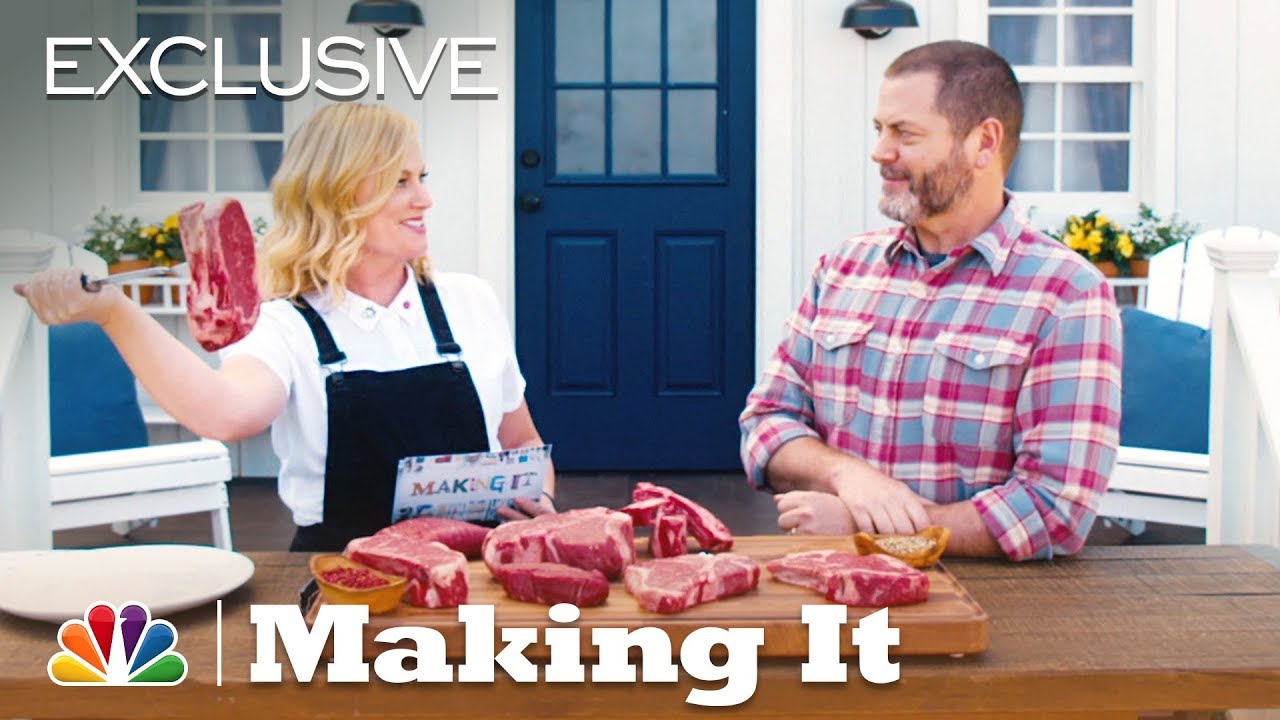 Amy Poehler and Nick Offerman Play A Meating of the Minds - Making It ...