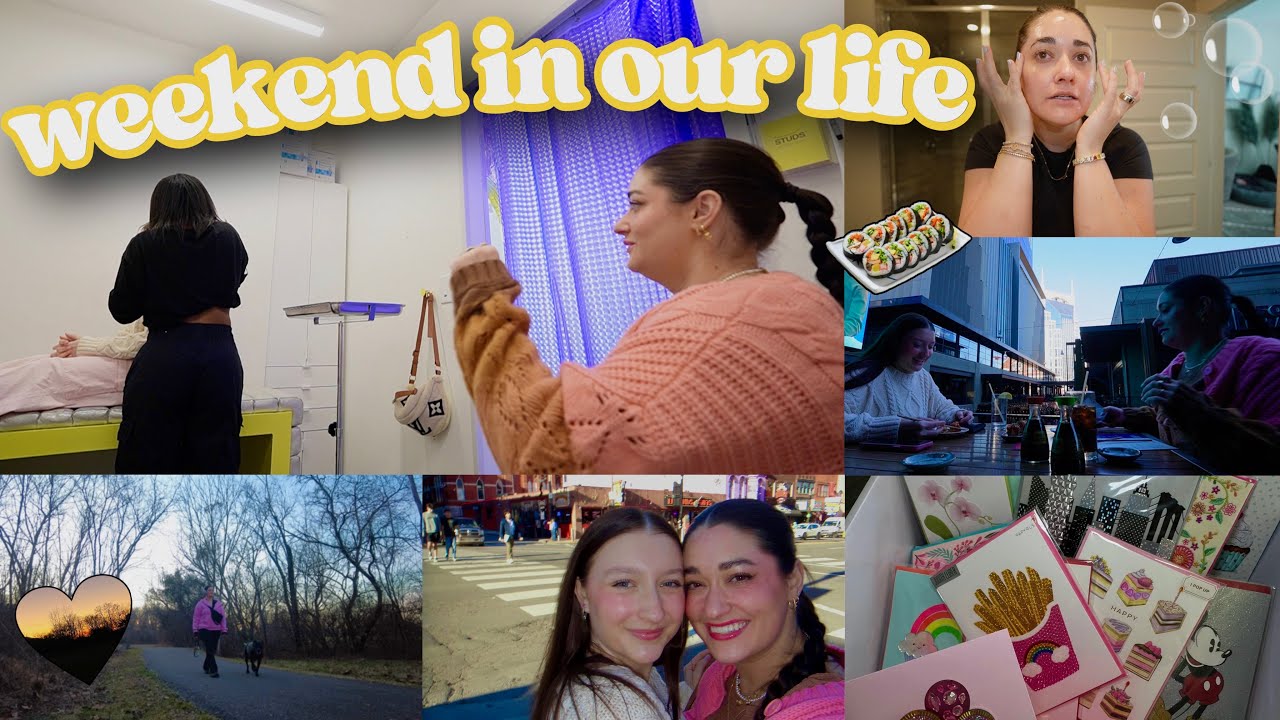 WE GOT OUR EARS PIERCED! spend the weekend with us, huge Papyrus haul ...