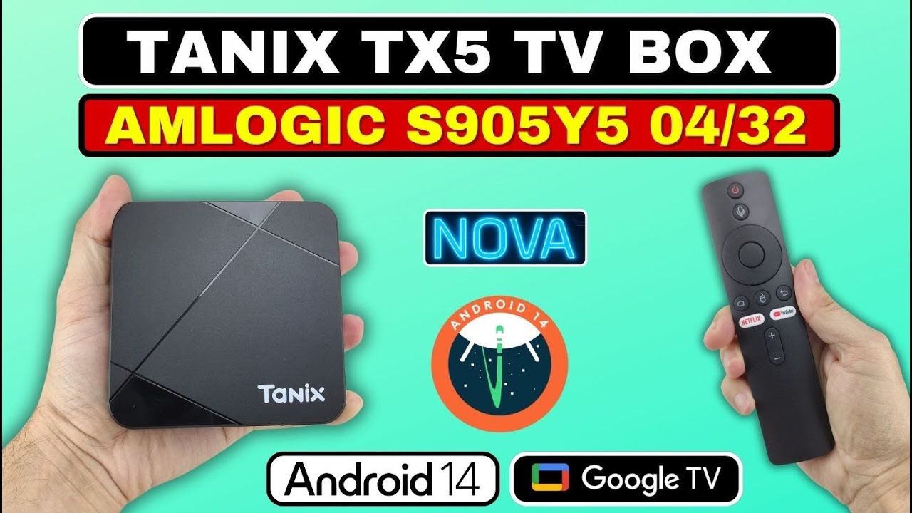 Tanix TX5 TV Box Review Completo | Vale a Pena o Novo Amlogic S905Y5 com Android 14? - YouTube