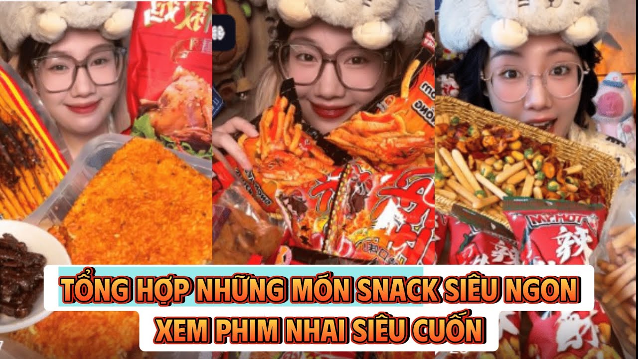 Tổng hợp những món snack siêu ngon xem phim nhai siêu đã - YouTube