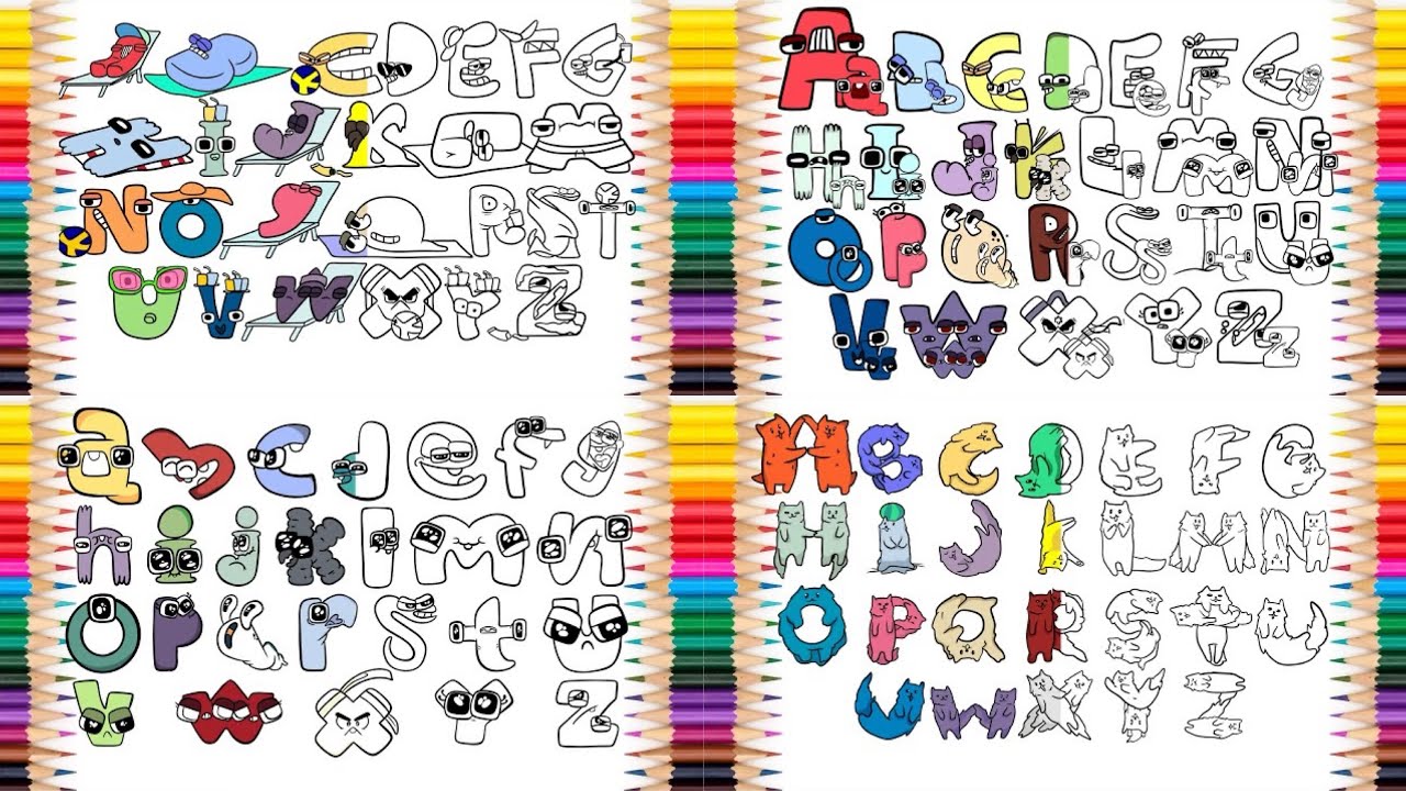 Alphabet lore Big Beaten Coloring page / Raven & Kreyn - So Happy [NCS ...