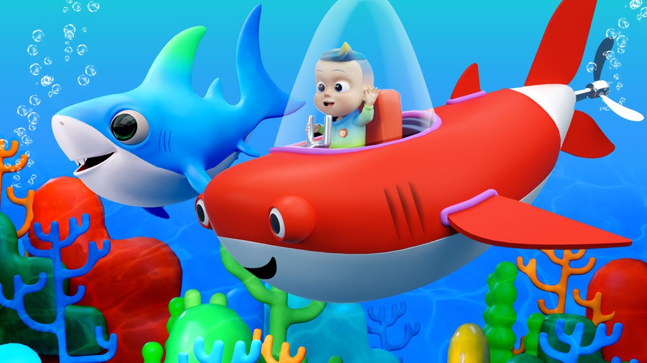 Baby Shark meets the RED Shark Submarine - YouTube