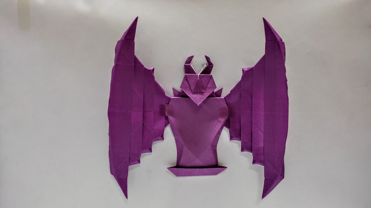 Origami Pokemon Lunala | Origami Pokemon Legendary (Pokemon Go) - YouTube