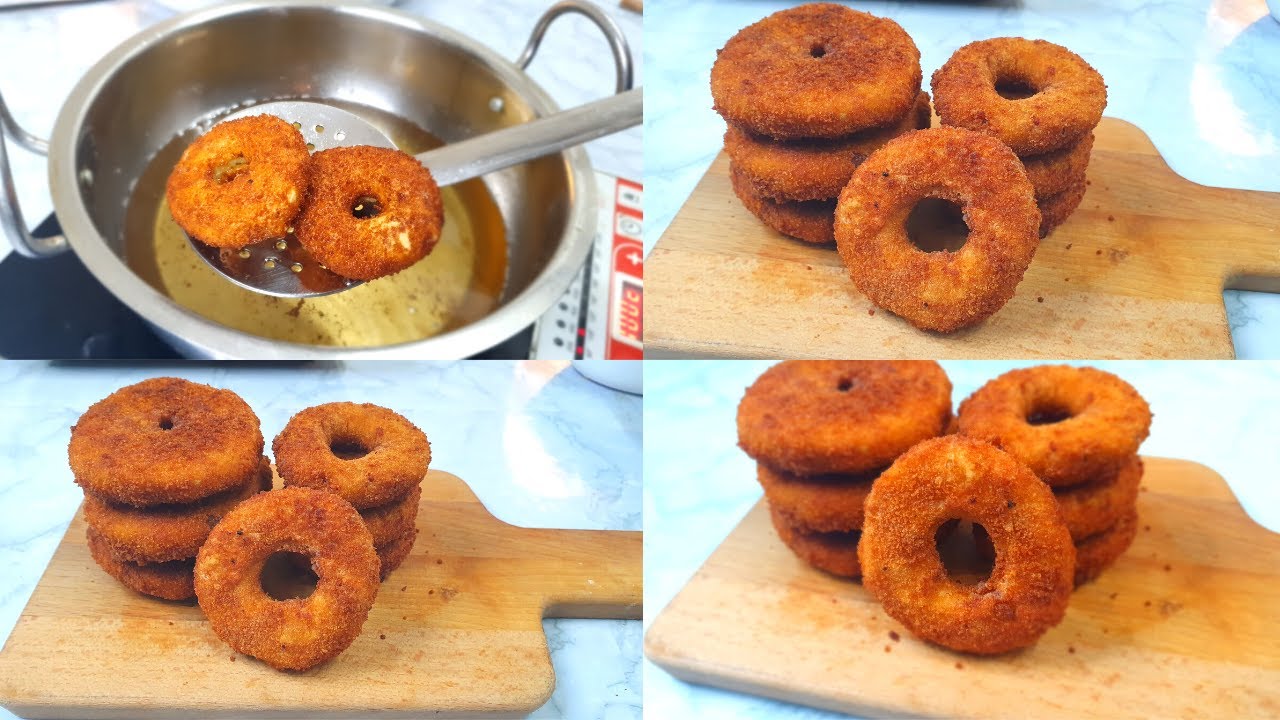 Crispy Chicken Donuts | Chicken Doughnuts | Easy Crispy Chicken Donuts ...