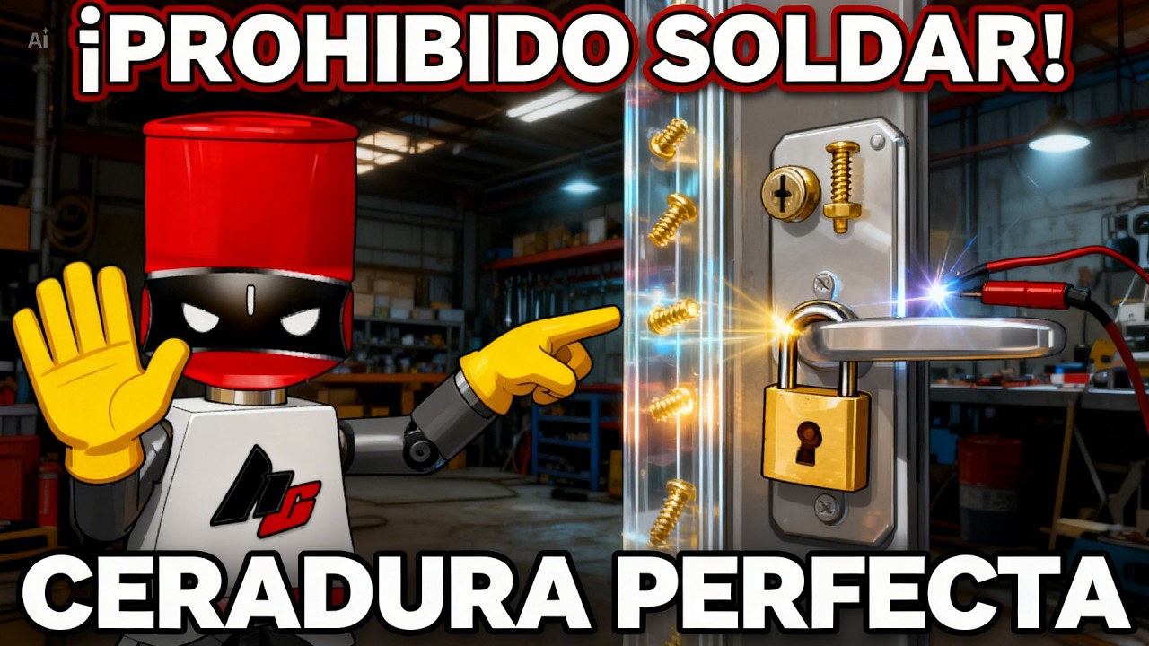 ¡No la Sueldes! 🚫 La Forma Correcta de Instalar una Cerradura en Perfil ...
