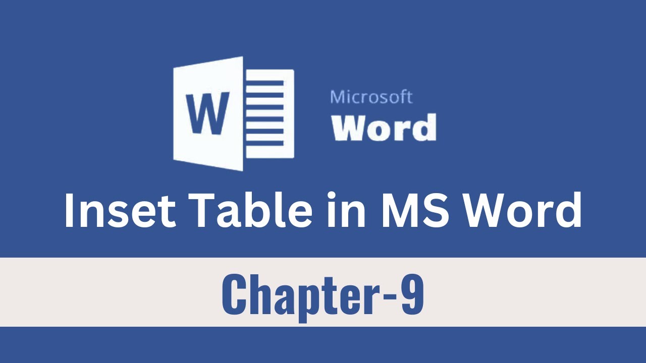 Inset Table In MS Word Chapter 9 YouTube inset-table-in-ms-word-chapter-9-youtube