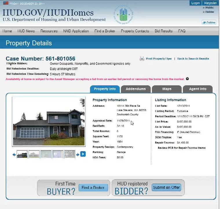 Navigating the HUDHomeStore com site - YouTube