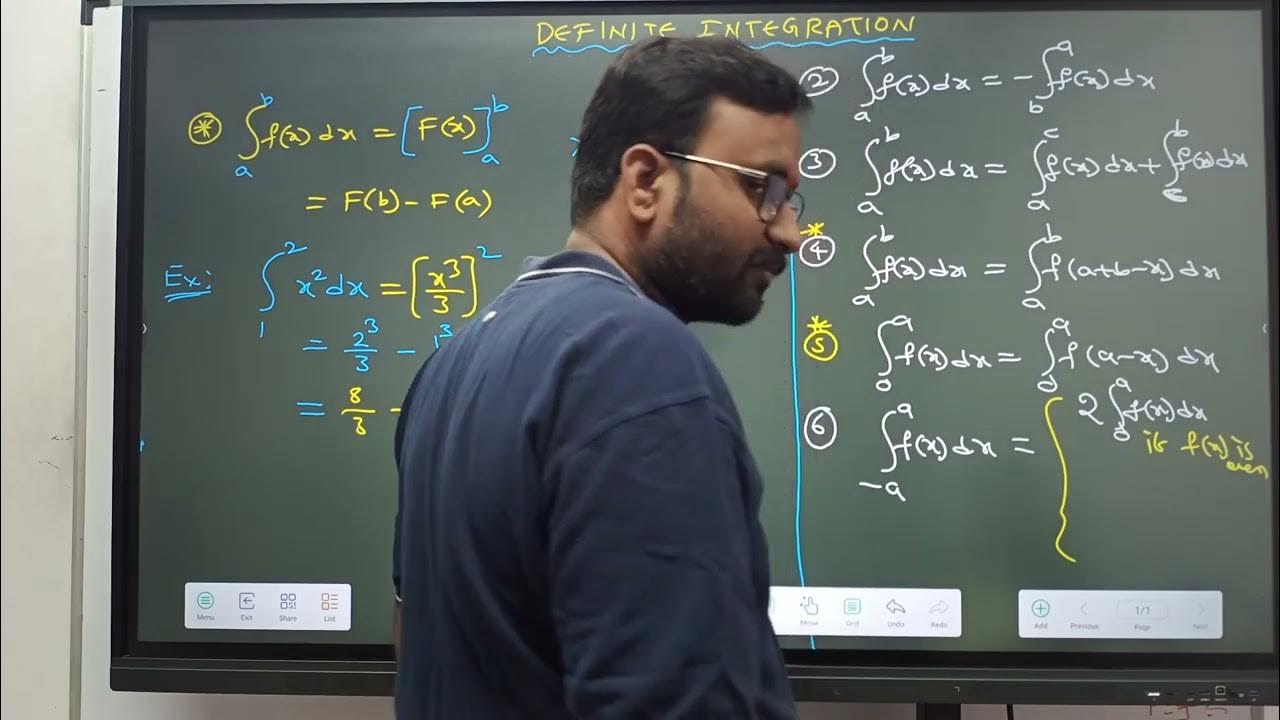 MATHS 2B || DEFINITE INT 1 || INTRODUCTION & SOME IMP EXAMPLE PROBLEMS ...