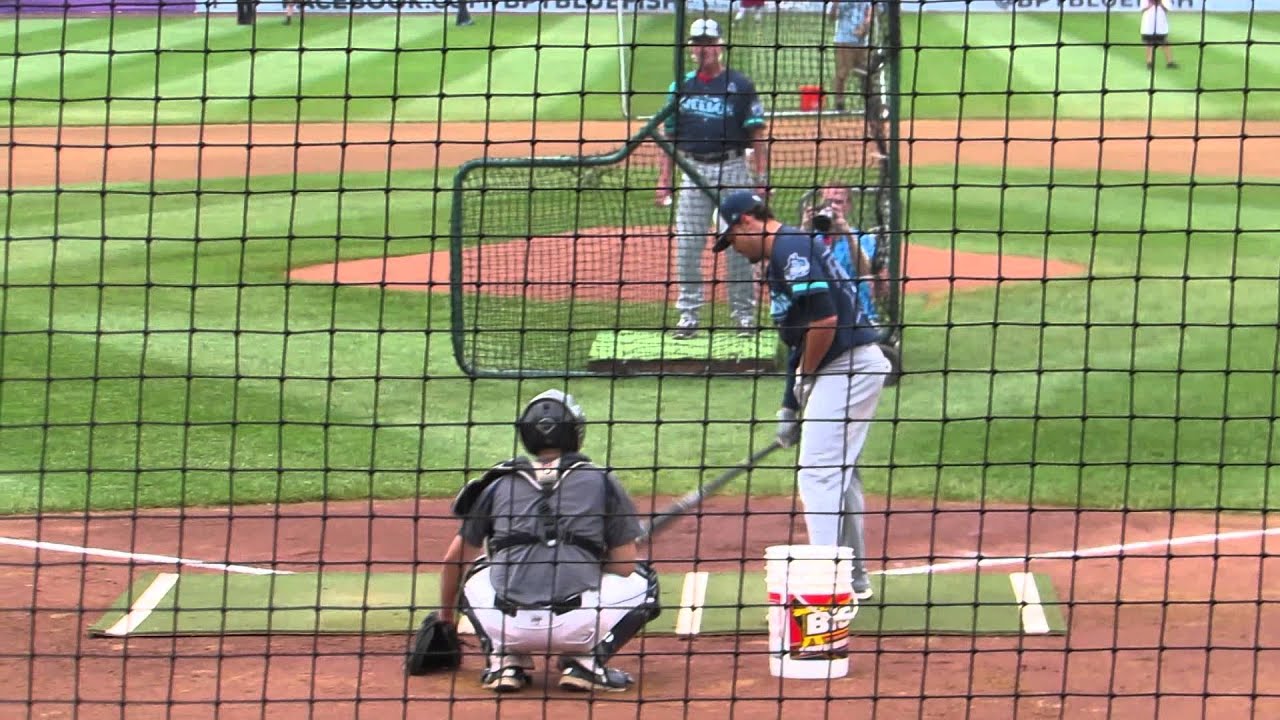 2015 Atlantic League Home Run Derby: Jake Opitz - YouTube