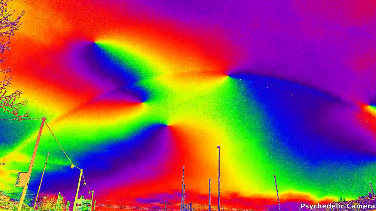 Psychedelic rainbow effect - YouTube