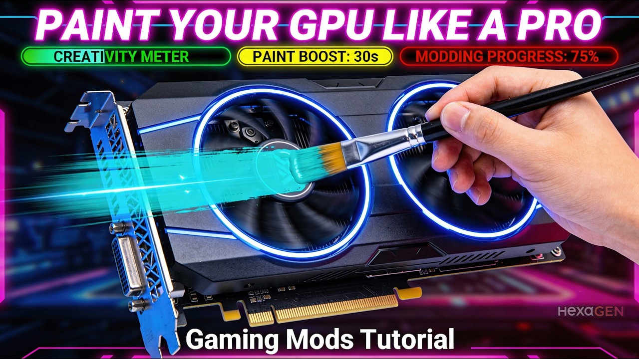 HOW TO PAINT YOUR OWN GPU! FEATURING ASUS - YouTube