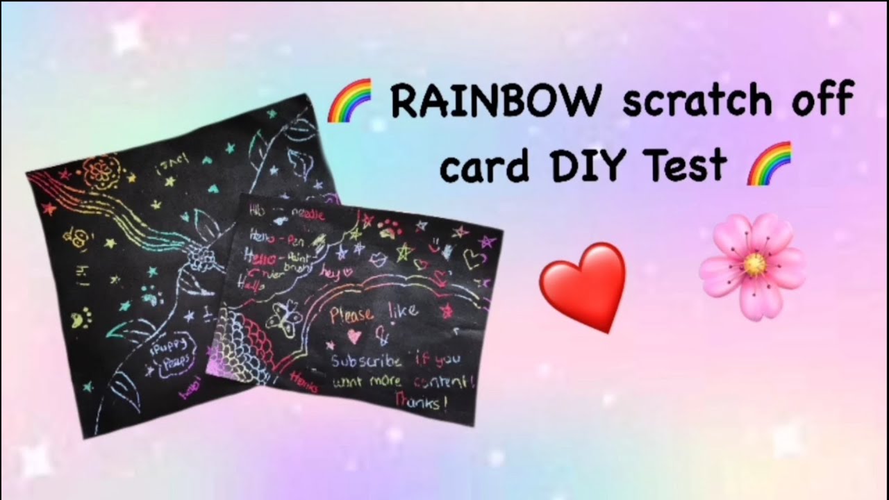 🌈RAINBOW Scratch off cards testing video😂🌈🌈 (45 SUBS 🌈🌹😁) - YouTube