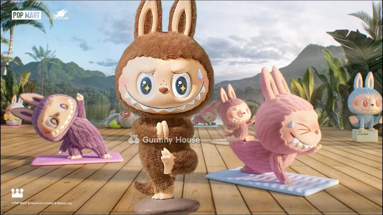 POP MART LABUBU BLIND BOX | Lazy Yoga - YouTube