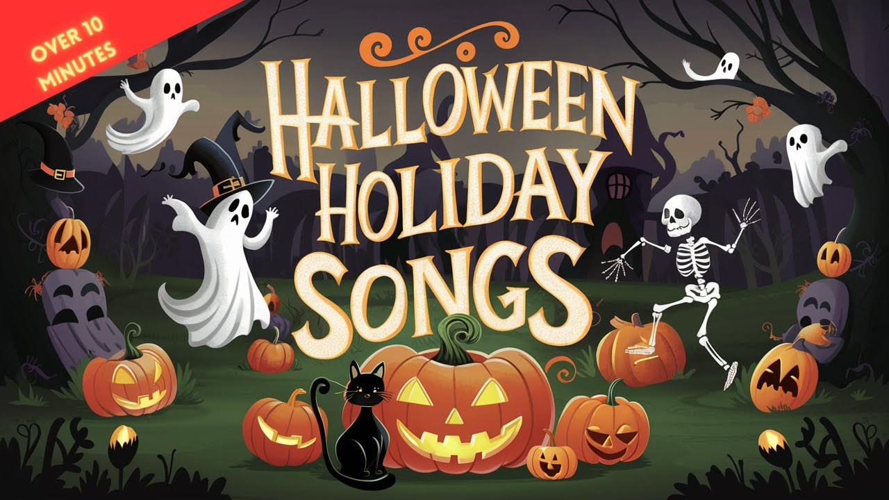 🎃 Spooky Fun Halloween Songs for Kids | Sing-Along Halloween Playlist 👻 ...