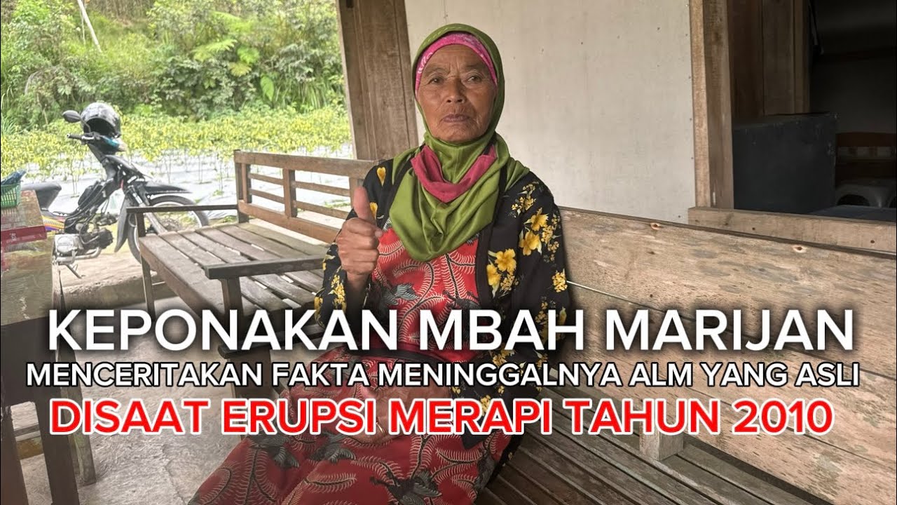 Berkunjung ke rumah mbah Ngatinem keponakan Mbah MARIJAN juru kunci ...