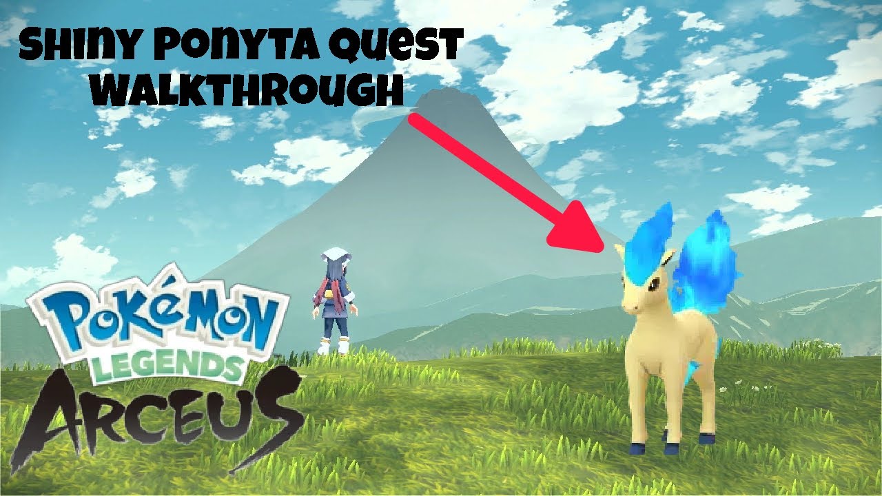 How To Catch Shiny Ponyta in Pokémon Legends Arceus\Full Questline and ...